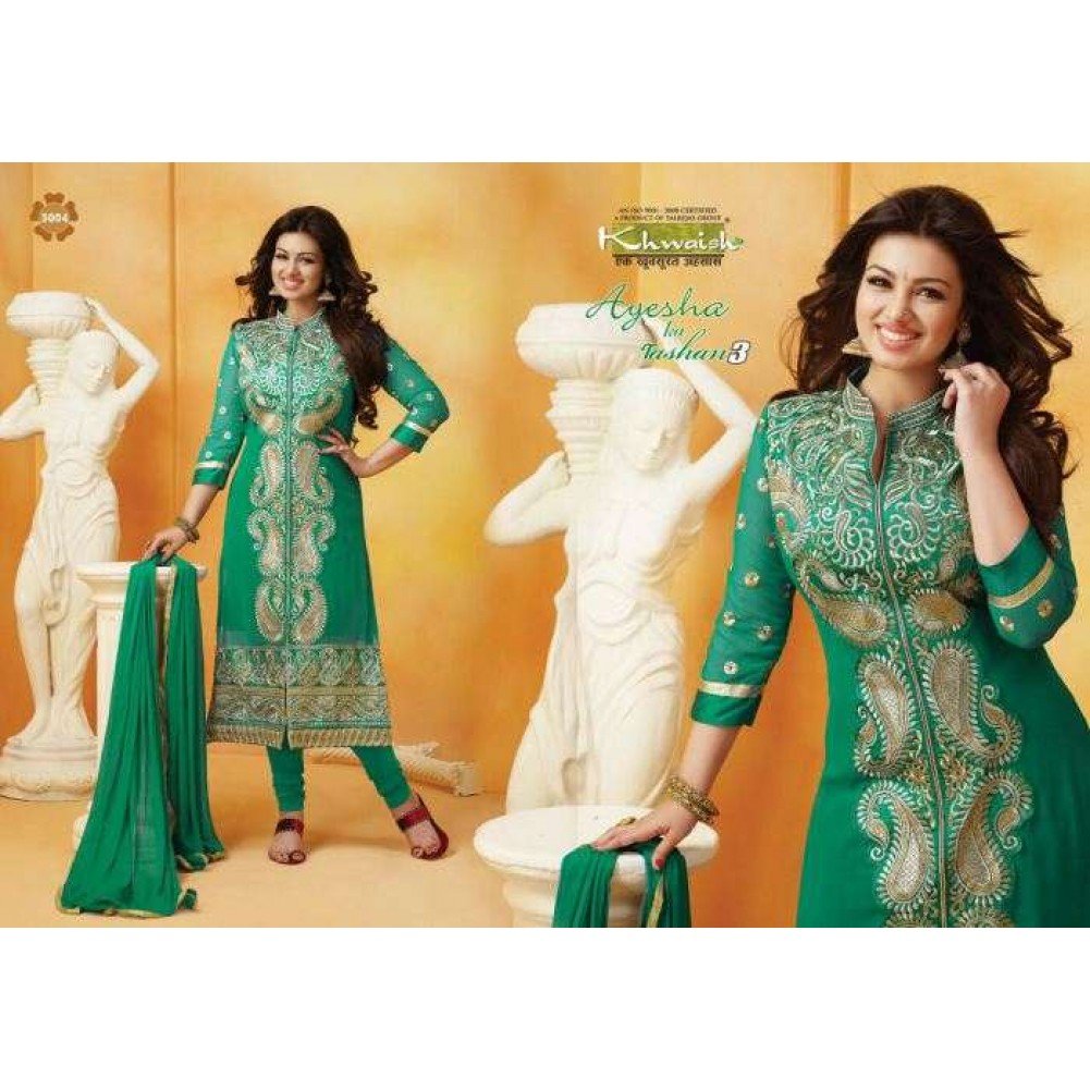 Green AYESHA TAKIA "Tashan" PARTY WEAR SHALWAR ...